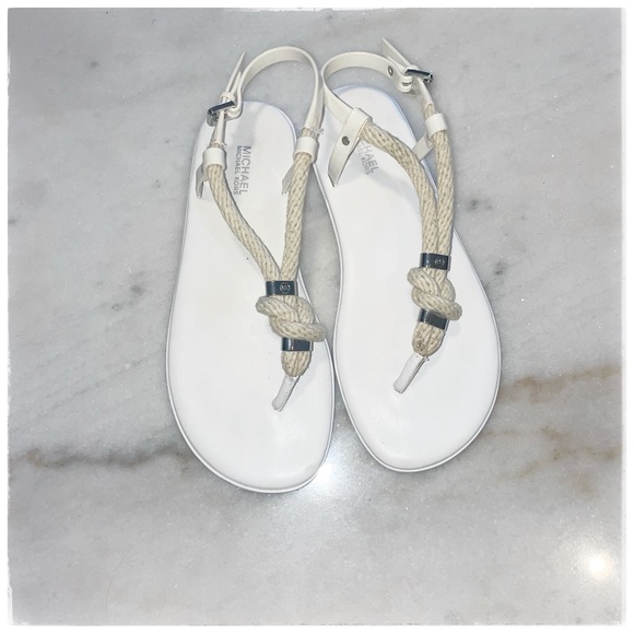 MICHAEL Michael Kors | Shoes | Michael Kors Holly Sandal In Optic White ...
